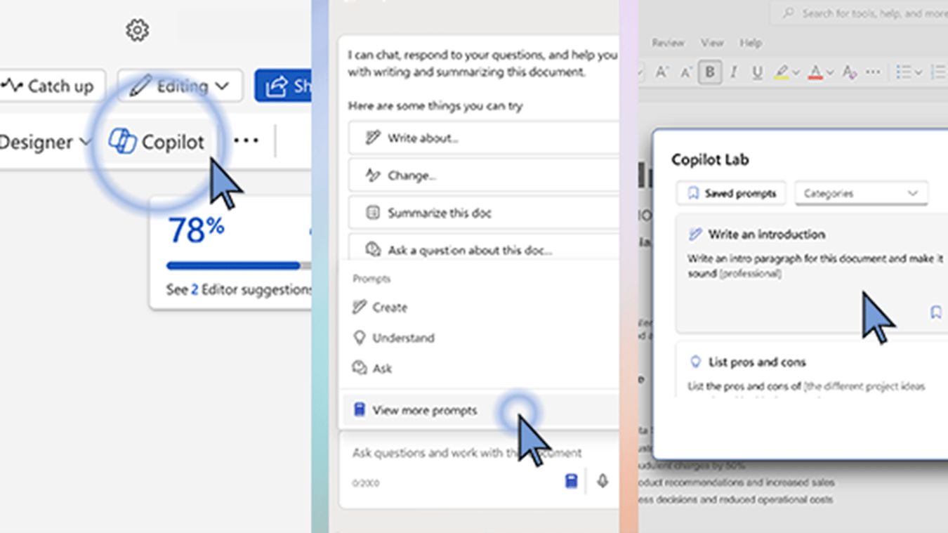 Copilot in Word: Get writing faster. Summarize in seconds.